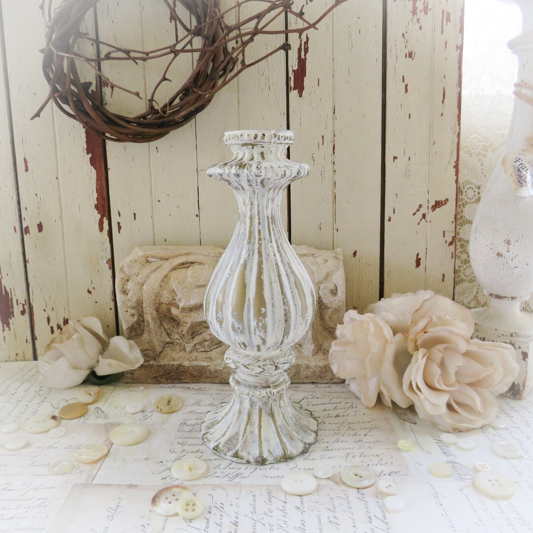 Vintage Piece of Salvaged Metal Lamp Stand Painted and Distressed ...