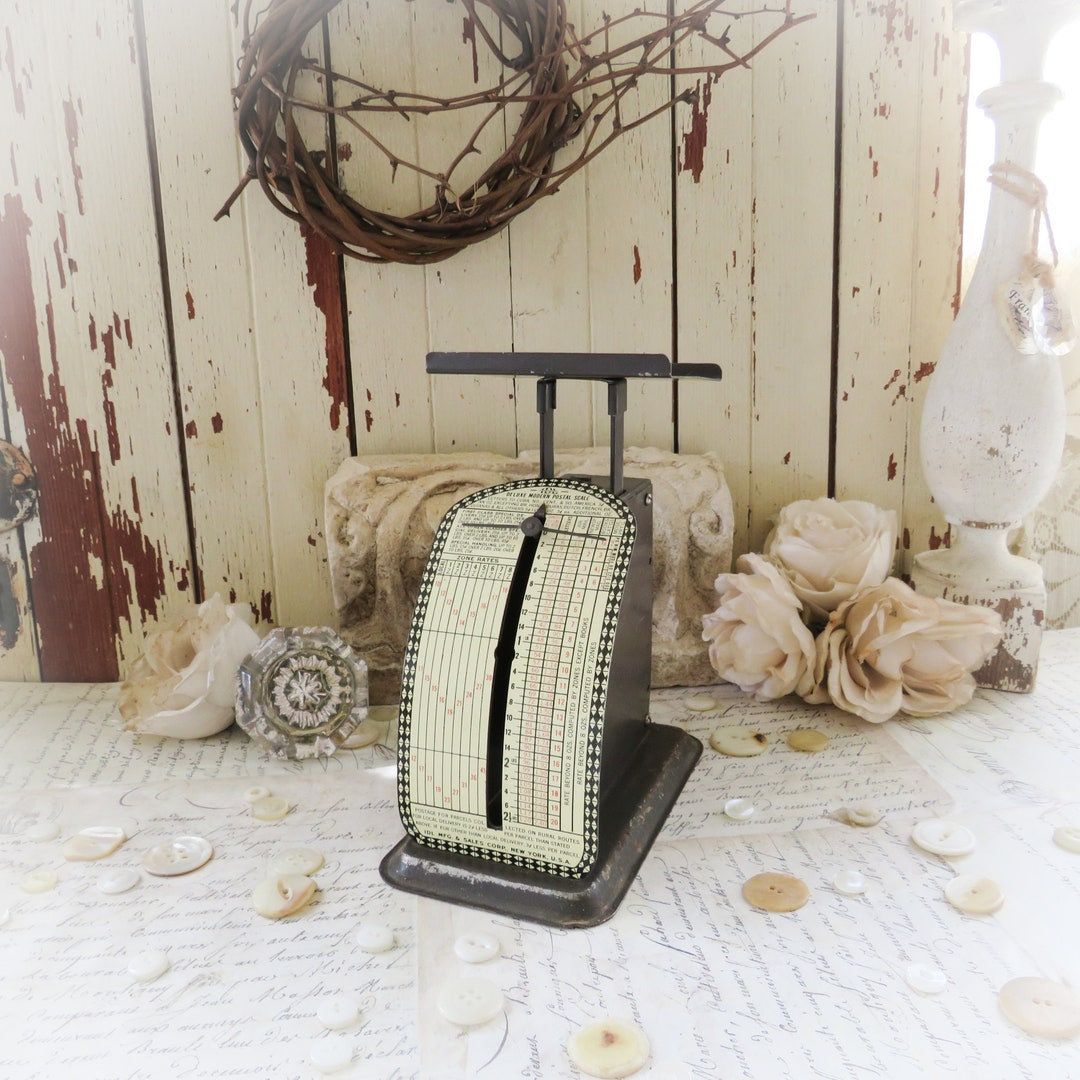 Vintage Postage Scale/antique Desktop Industrial Office Decor. Rustic ...