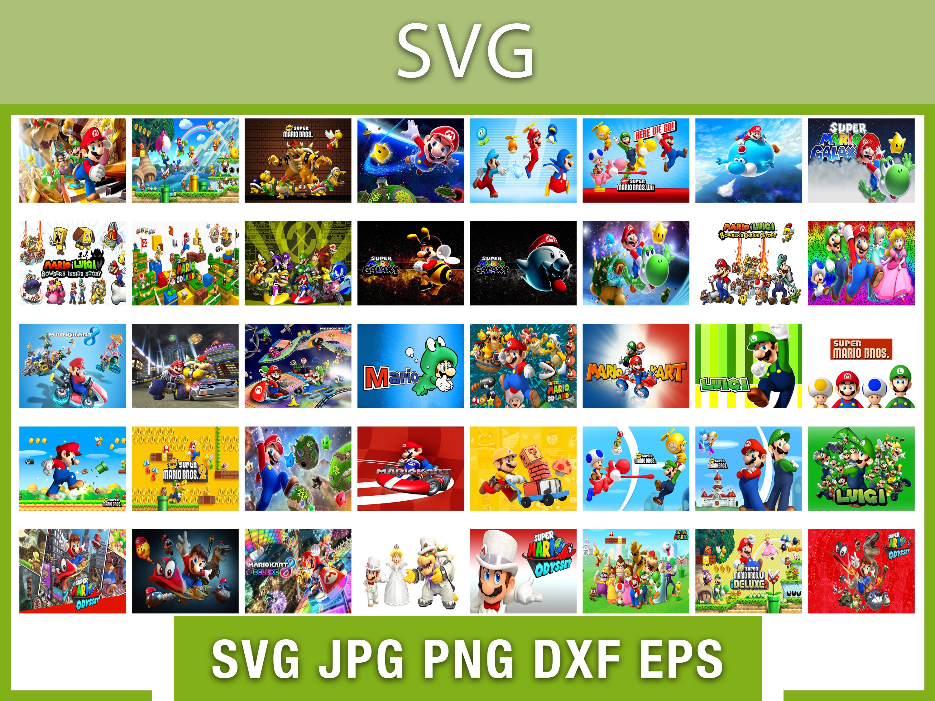 45 Design Svg Bundle, Svg Png Dxf Clipart, Vector Cricut, Cut File ...