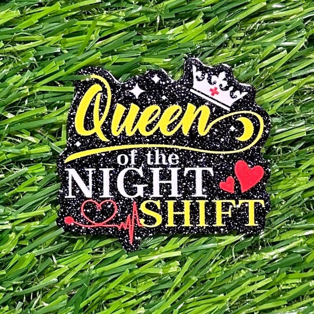 Queen of the Night Shift One Sided Acrylic Flatback - Etsy