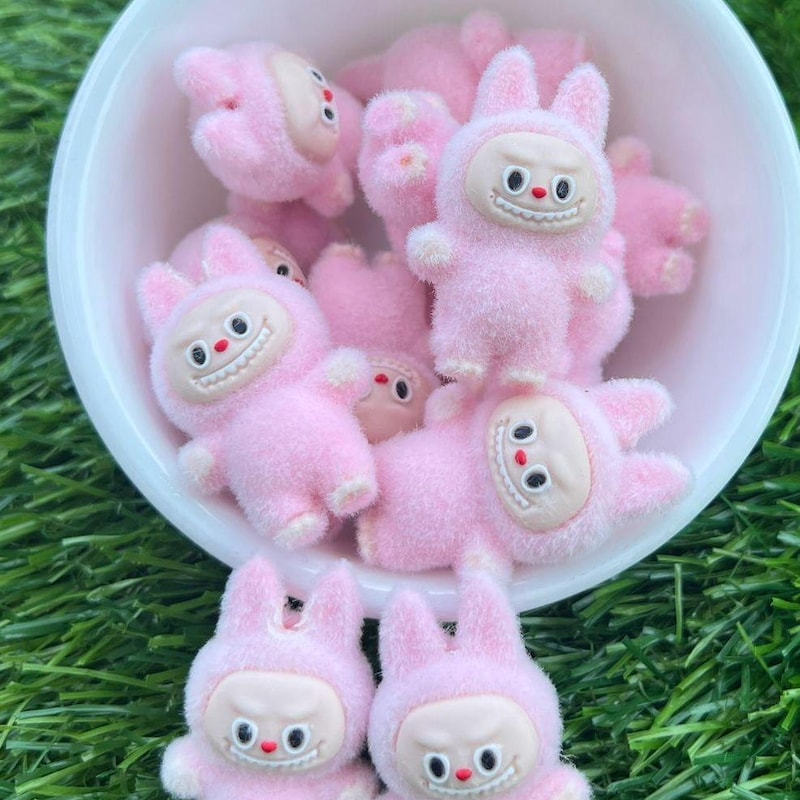 Pink and Yellow Labubu - Etsy