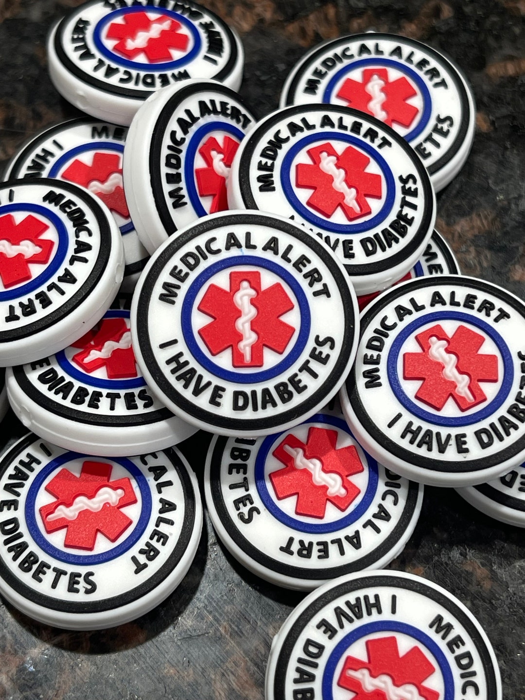 DM Medical Alert Silicone Bead - Etsy