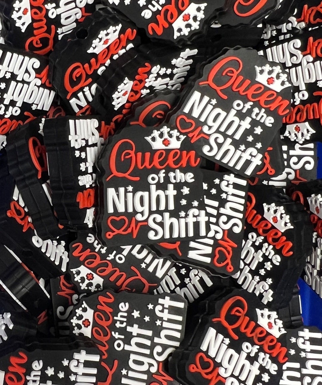 924 Queen of the Night Shift Silicone Focal Bead - Etsy