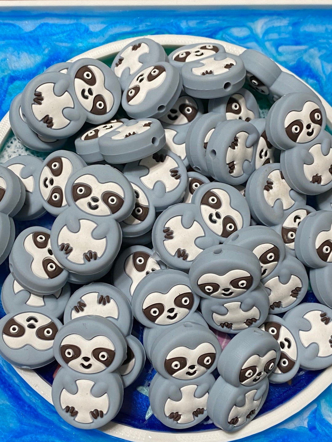 Baby Sloth Silicone Focal Bead/sloth Focal - Etsy