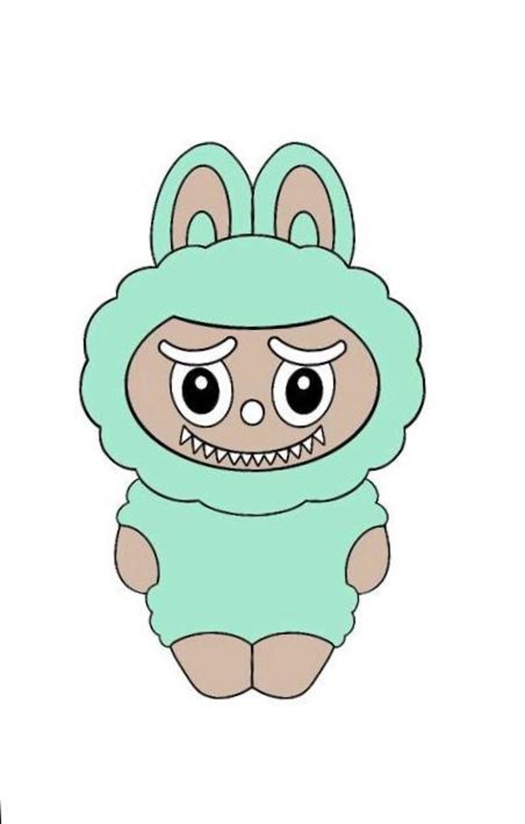 9515 Fluffy Doll/labooboo Doll Cookie Cutter - Etsy