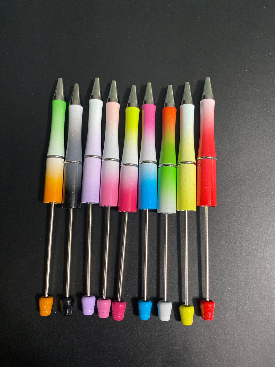 Random Colors Shaded Beadable Pens - Etsy