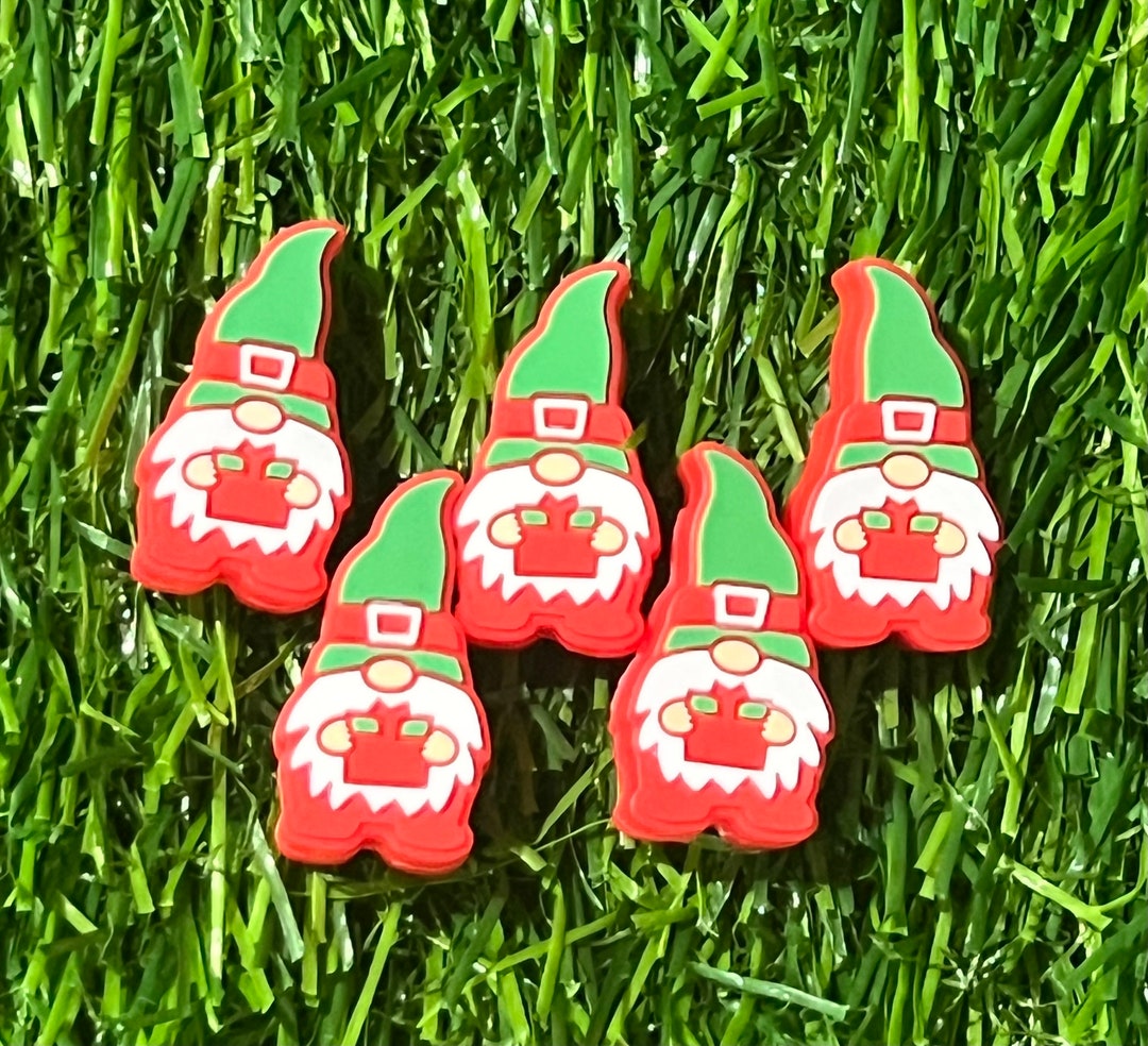 Gnomes Holding Present/snowflake Silicone Focal Bead - Etsy