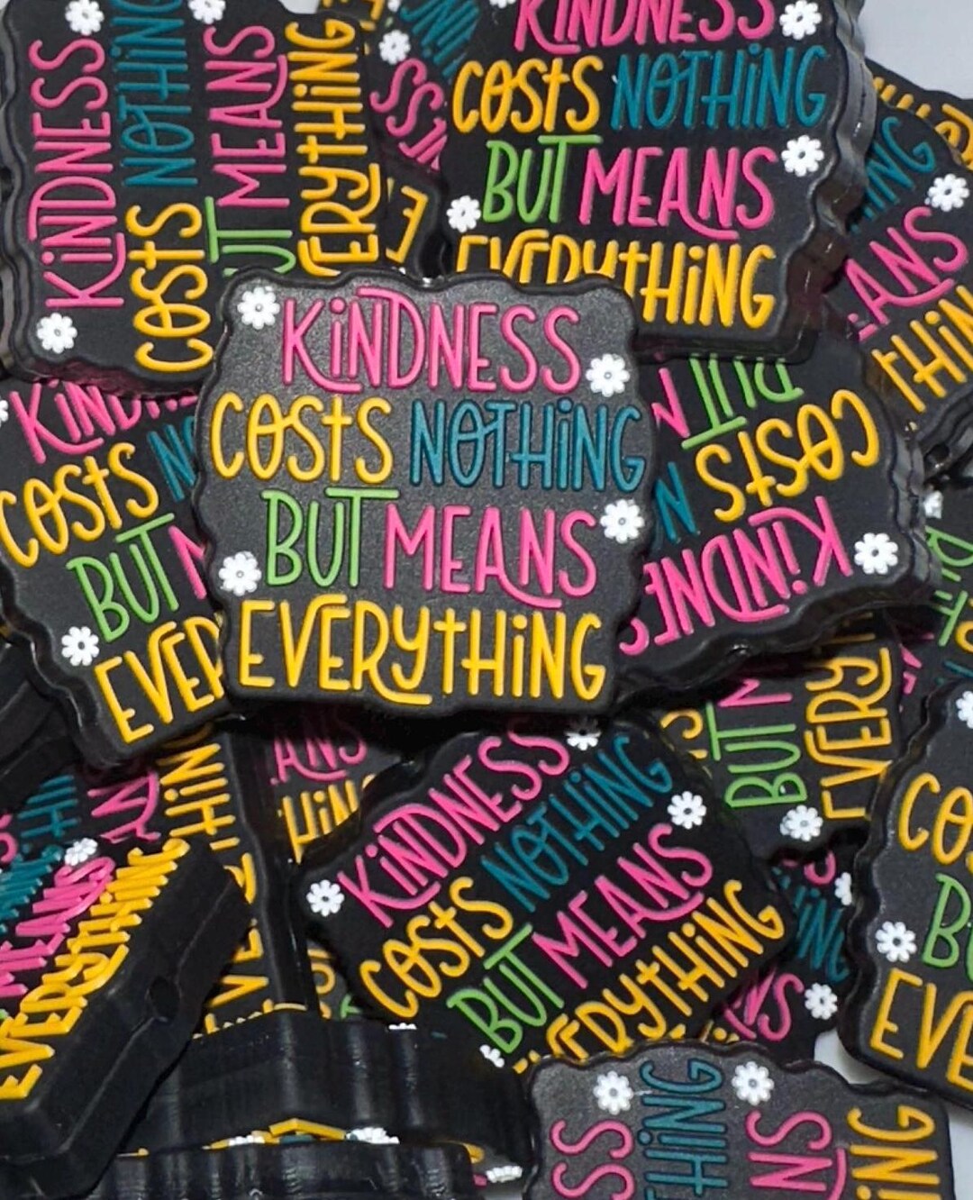 Kindness Costs Nothing but Means Everything Silicone Focal Bead - Etsy