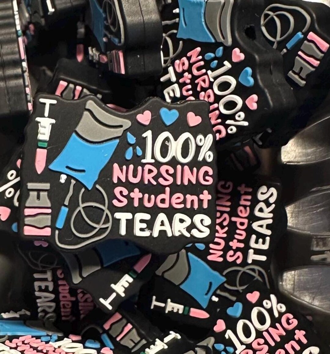 100 Percent Nursing Student Tears Silicone Focal Bead - Etsy