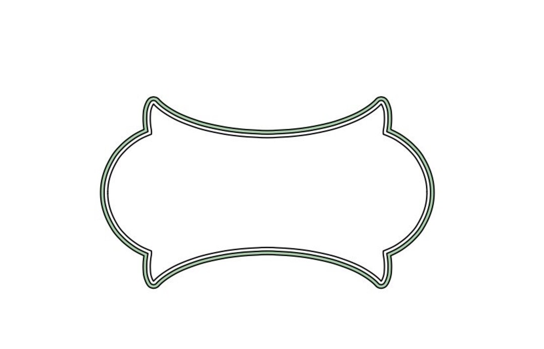 Long Label Plaque Cookie Cutter - Etsy