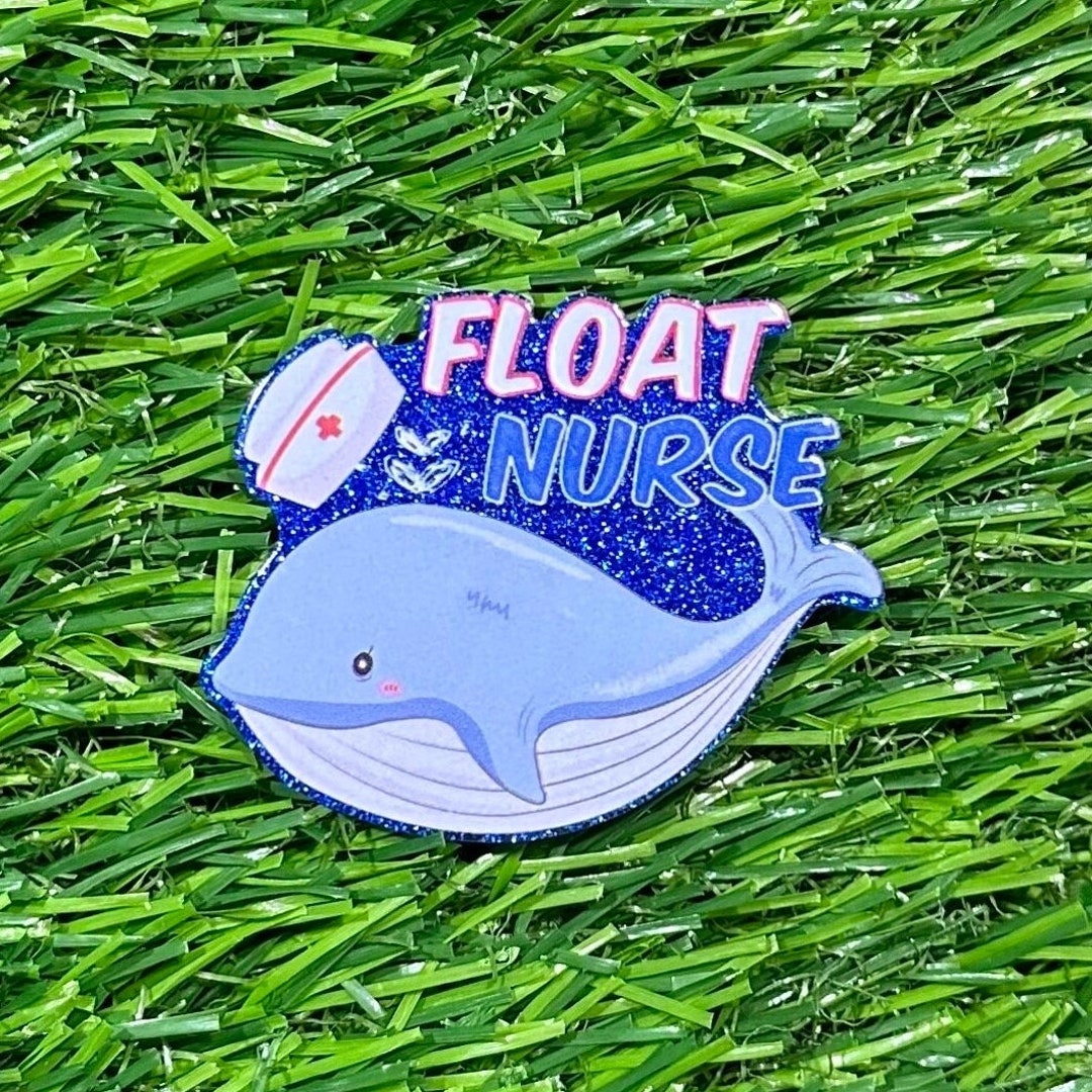 6037 2 COUNT Float Nurse One Sided Acrylic Flatback - Etsy