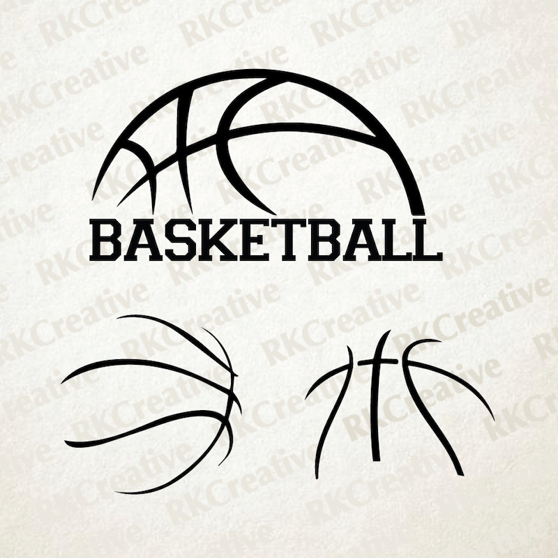 Half Basketball Svg - Etsy
