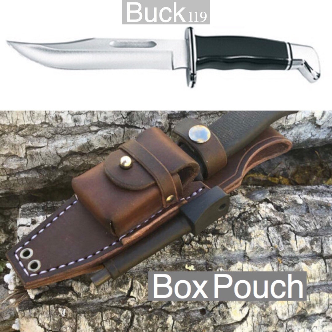 Box Pouch Bushcraft Sheath for the Buck 119 - Etsy