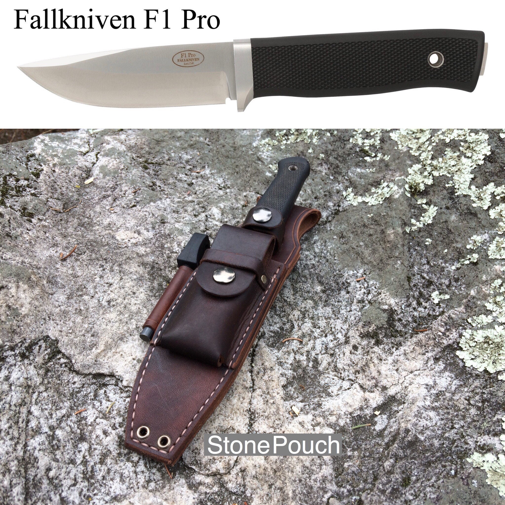 Fallkniven F1 Pro Bushcraft Sheath Stone Pouch - Etsy UK