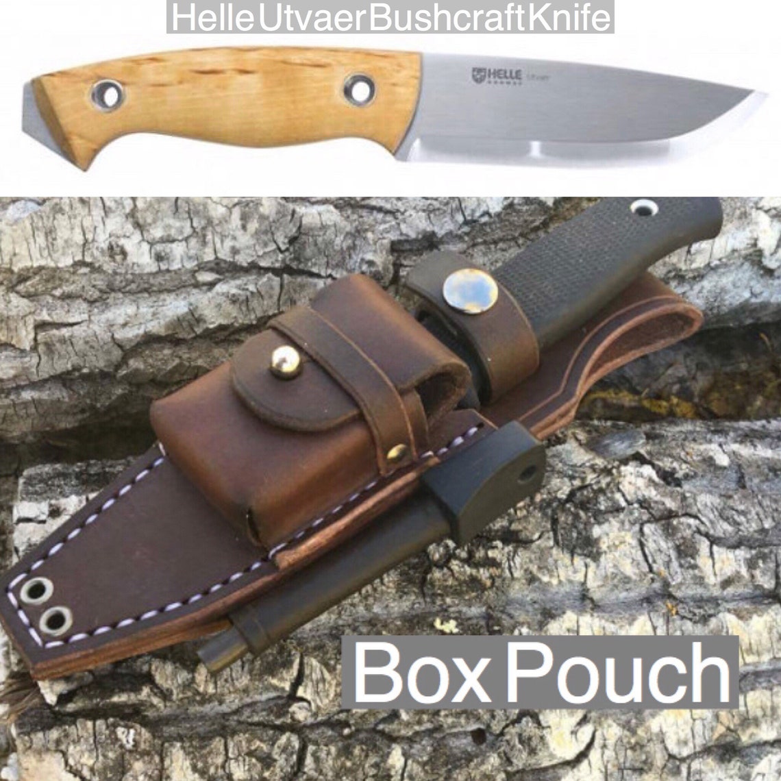 Helle Utvaer Bushcraft Knife Custom Bushcraft Sheath - Etsy