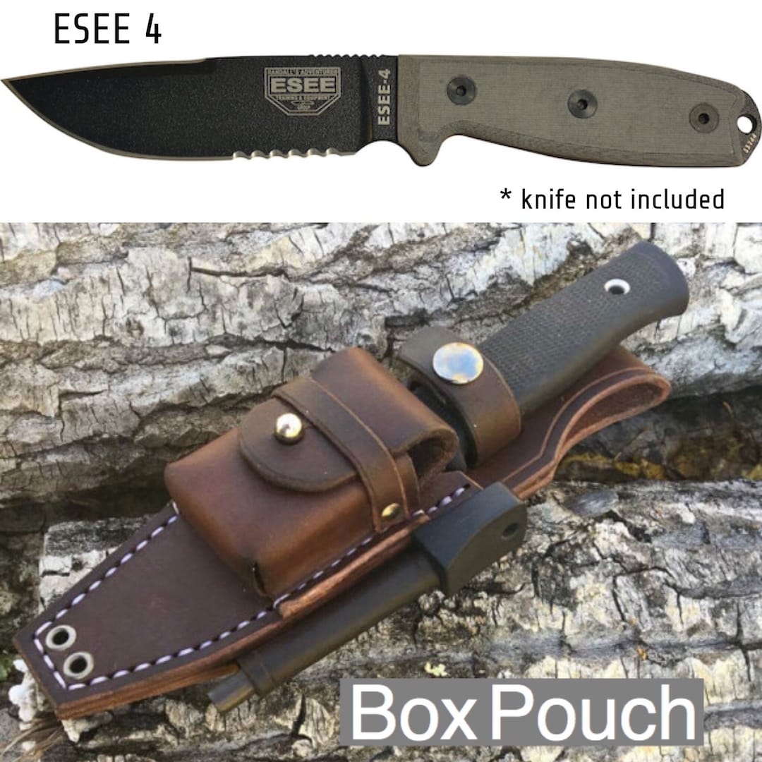 Custom Bushcraft Sheath With Box Pouch for ESEE-4 - Etsy