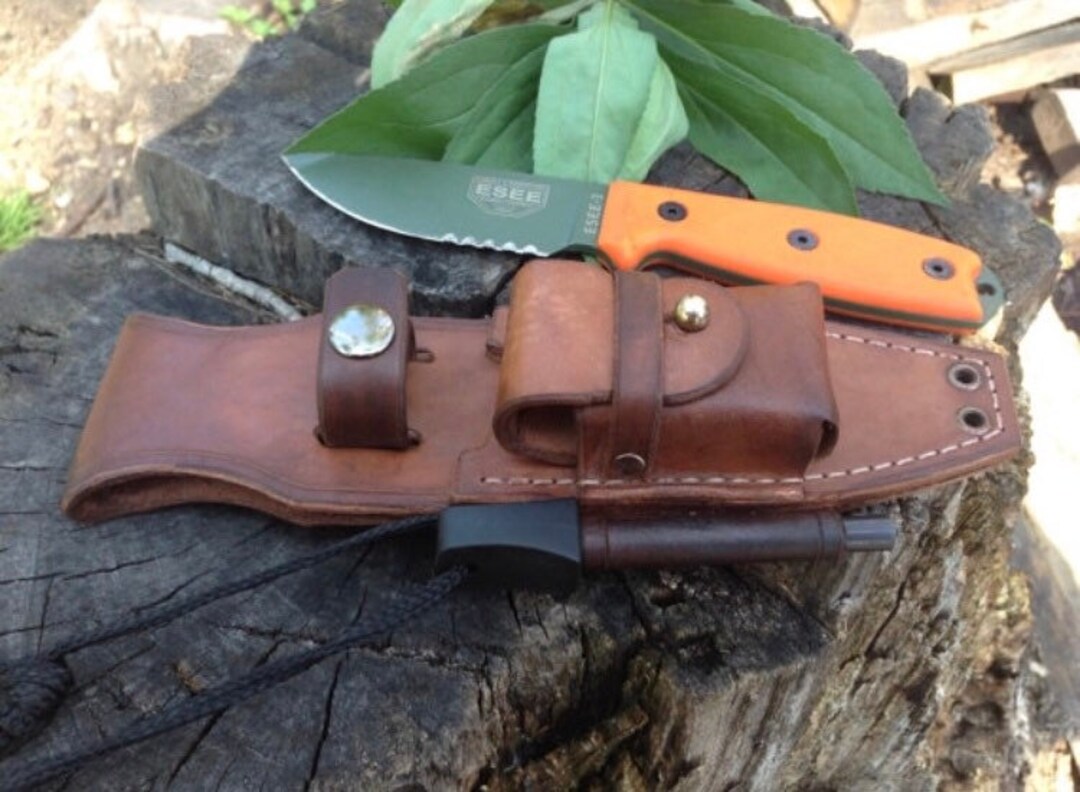 ESEE 3 Knife Custom Bushcraft Sheath - Etsy