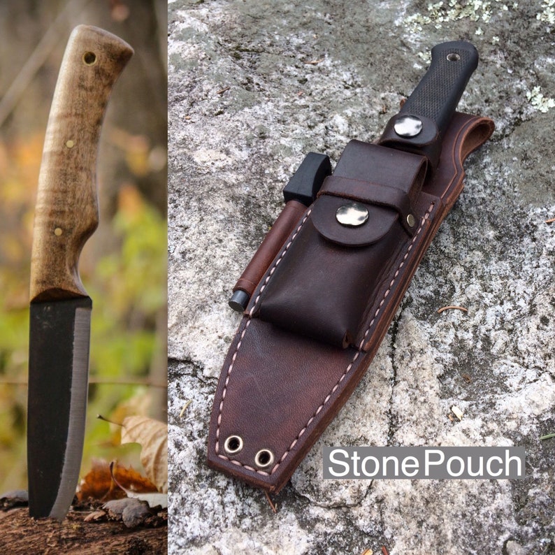 Bushcraft Knife Sheath for the PKS Scorpion - Stone Pouch - Etsy