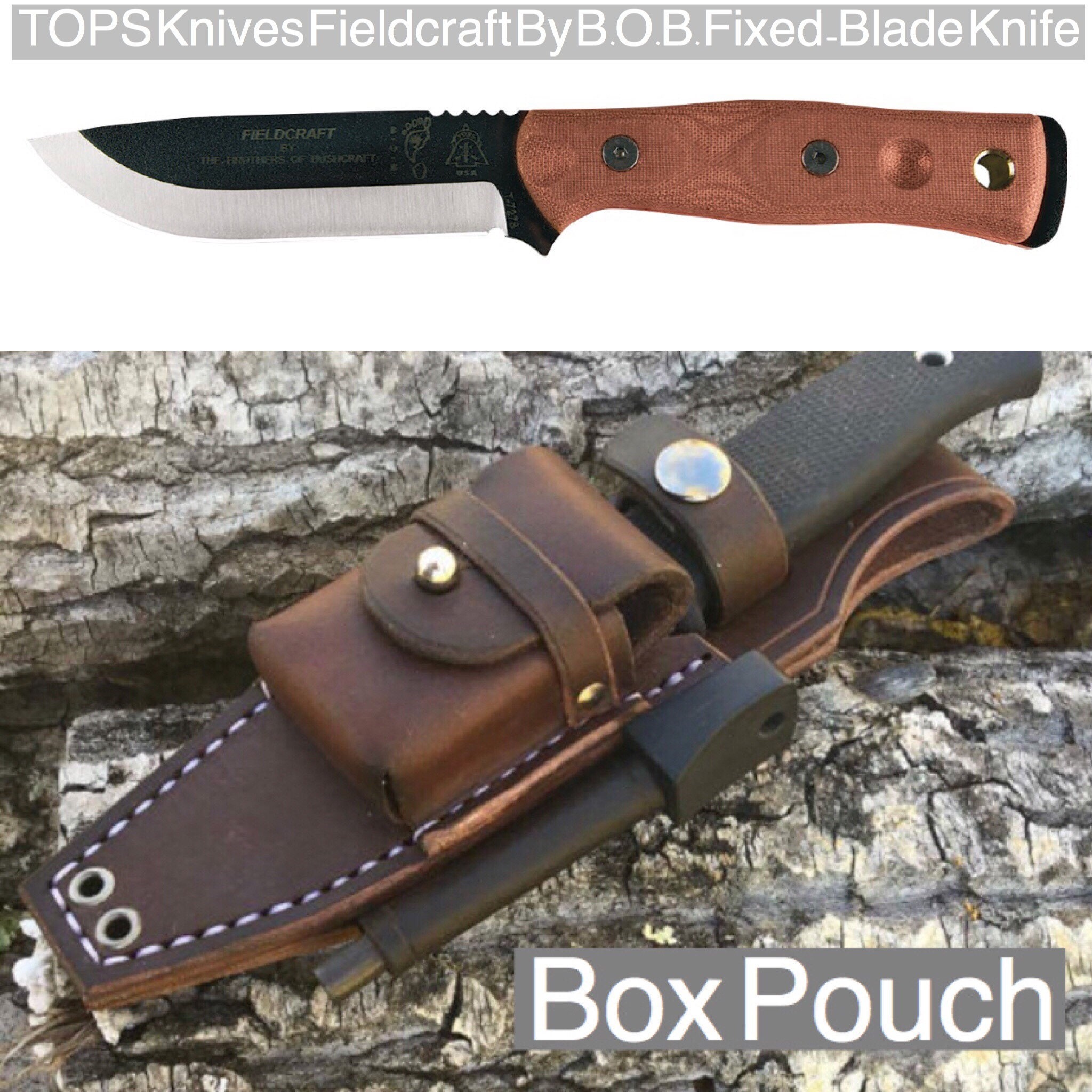 TOPS Knives Fieldcraft by B.O.B. Custom Bushcraft Sheath - Etsy