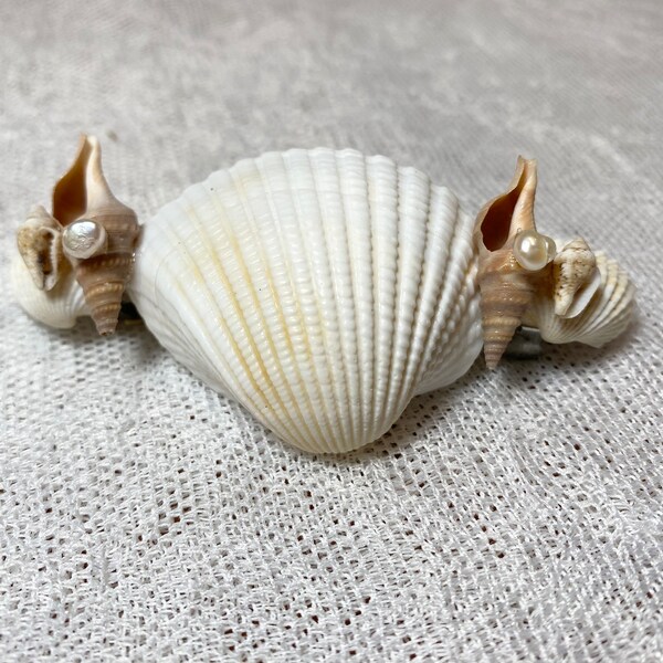 Seashell Hair Clip - Etsy