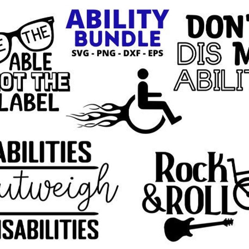 Disability Svg - Etsy