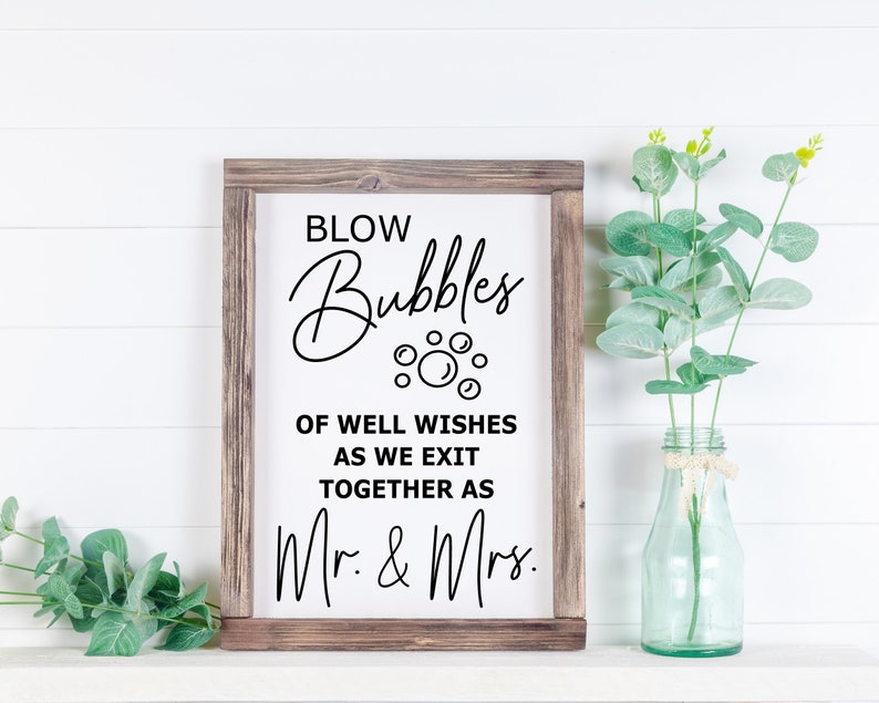 Blow Bubbles of Well Wishes for the Mr. and Mrs. Bubble Send - Etsy