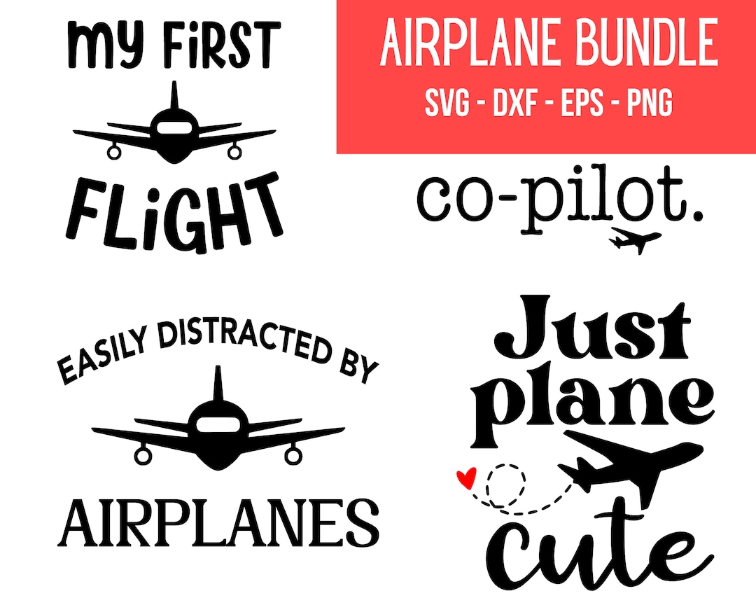 Easily Distracted by Airplanes Svg, Just Plane Cute Svg, Airplane Baby ...