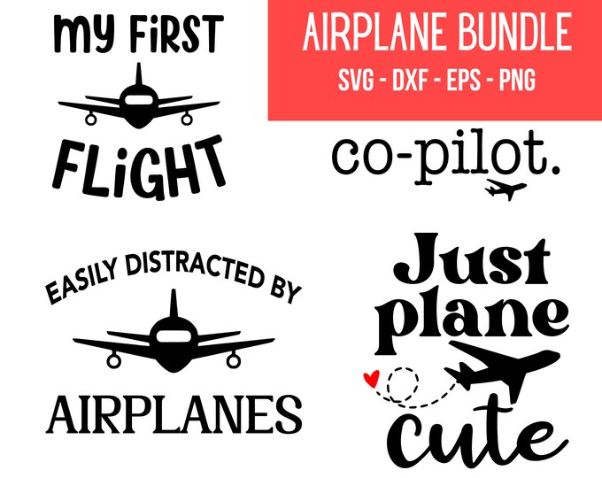 Flying Airplane SVG Cut File, Airplane Front View Clipart, Passenger ...