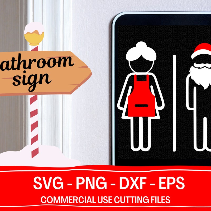 Christmas Bathroom - Etsy