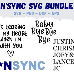 Nsync Svg NSYNC SVG Bundle - Etsy Canada