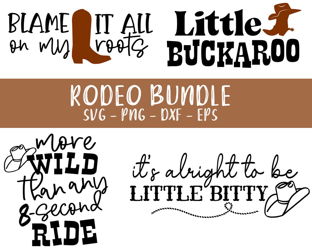 Rodeo Svg Bundle, Toddler Rodeo Svg, Blame It All on My Roots Svg ...