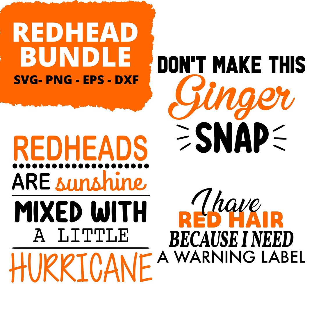 Redhead SVG Bundle, Red Head SVG - Etsy