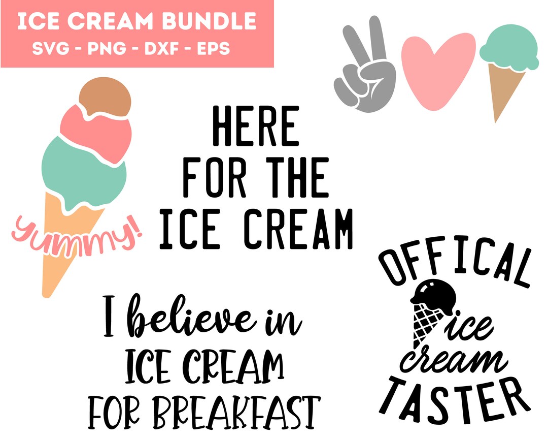 Ice Cream Party Svg, Here for the Ice Cream Svg, Ice Cream Shirt, Life ...
