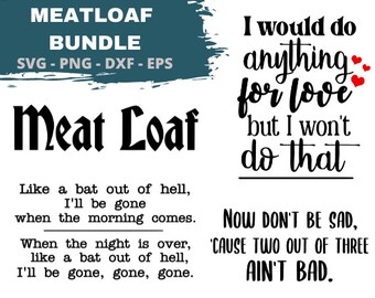 Meatloaf Svg - Etsy