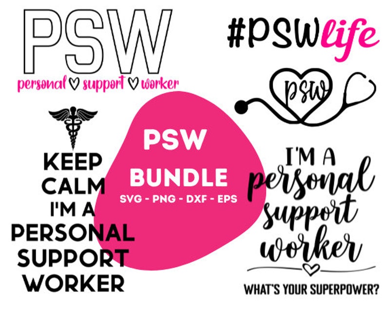 PSW Svg Bundle PSW Png Personal Support Worker Svg - Etsy Canada