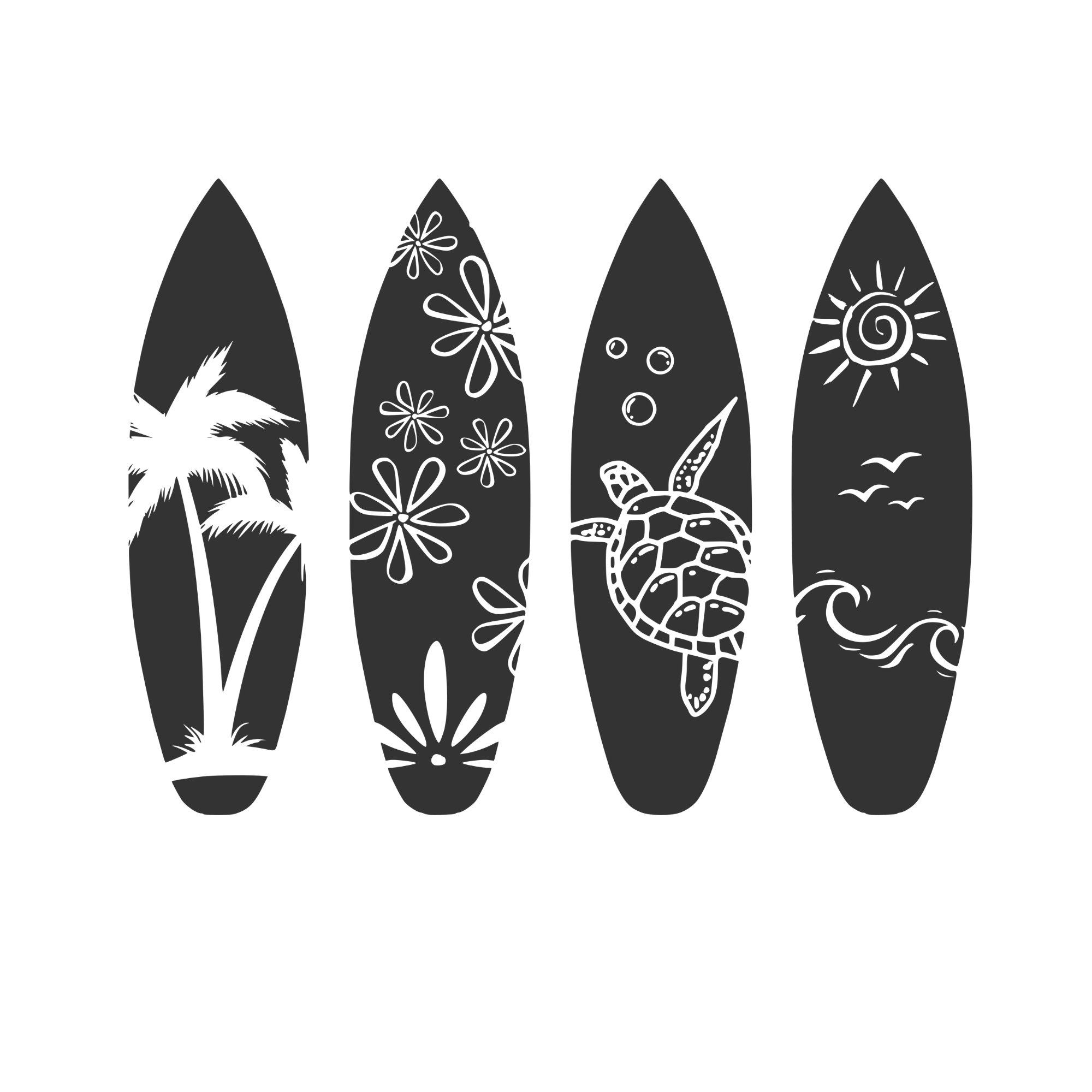 Surf SVG Bundle Surfing SVG Beach Bound SVG - Etsy