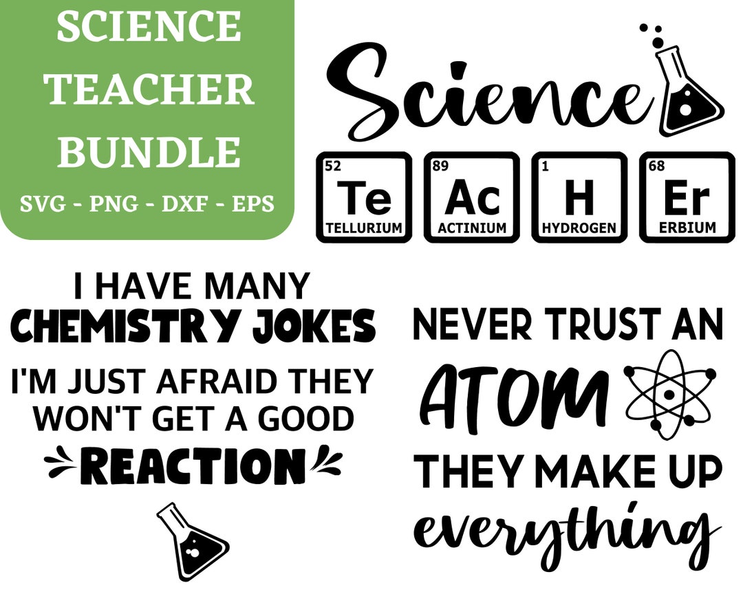 Science Teacher Svg Bundle Periodic Table Teacher Svg Never - Etsy