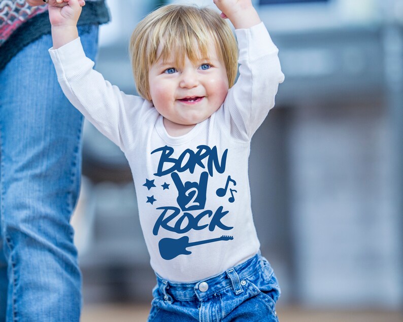 Born Two Rock Png 2nd Birthday Png Second Birthday Shirt - Etsy