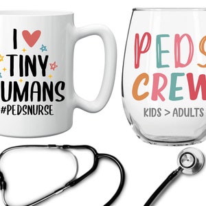 Pediatric Nurse Svg Bundle, Peds Nurse Svg, Tiny Humans Are My Favorite ...