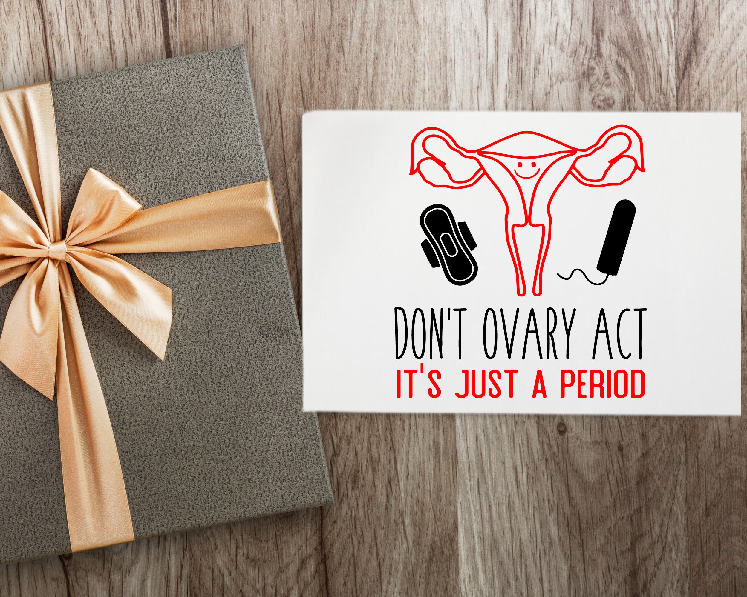 Don't Ovary Act It's Just A Period Svg First Period - Etsy Israel