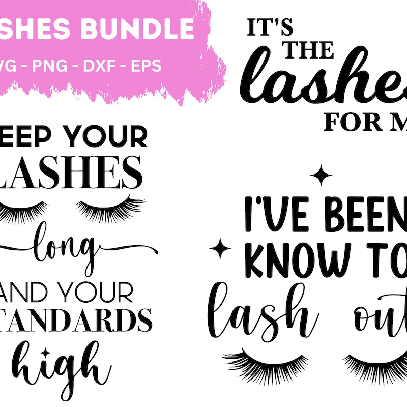 Lashes Svg - Etsy