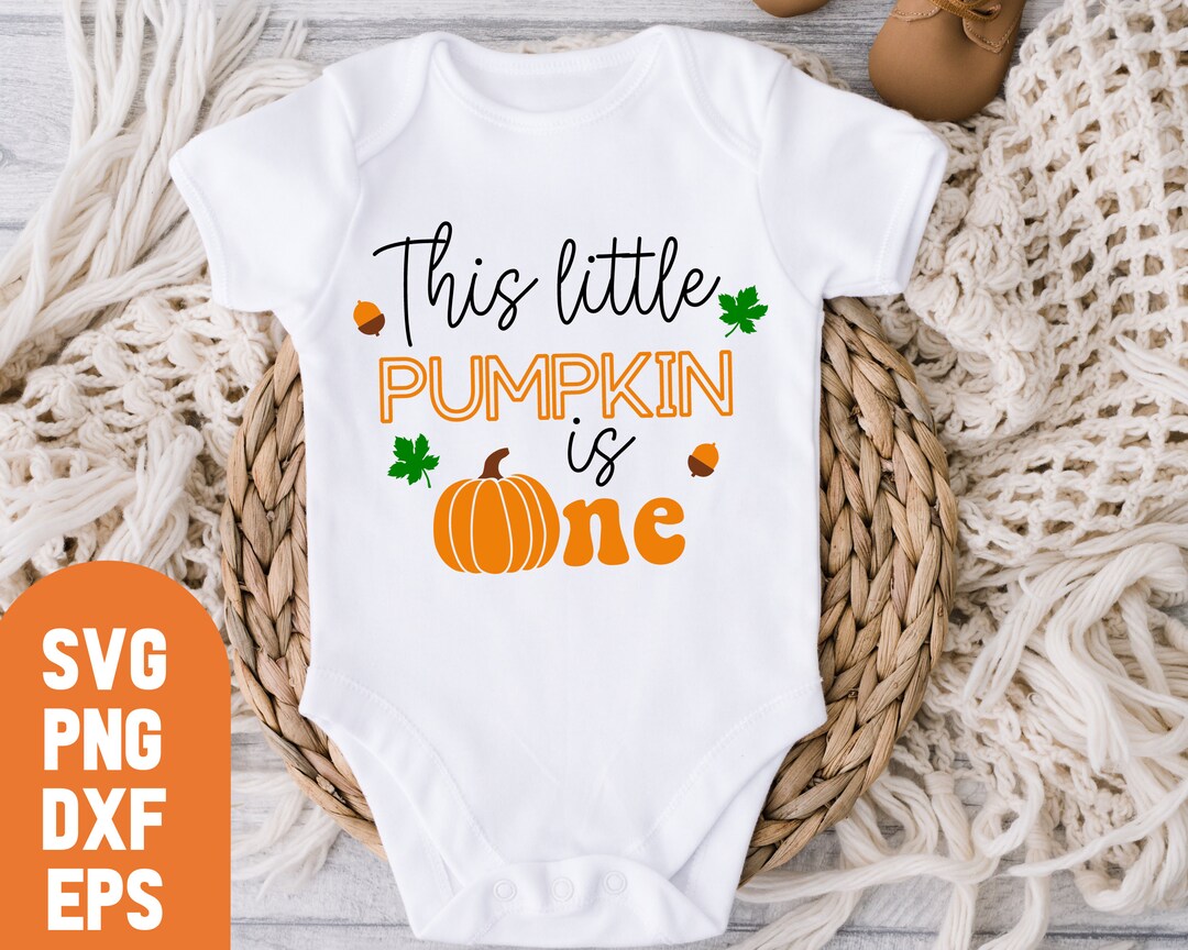 This Little Pumpkin is One Svg, Fall First Birthday Theme, 1st Birthday ...