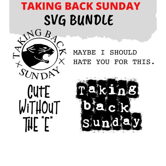 Taking Back Sunday SVG Bundle 90s Tshirt SVG - Etsy