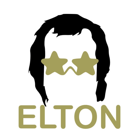 Drawing & Illustration Elton John SVG/PNG Digital Download File for ...