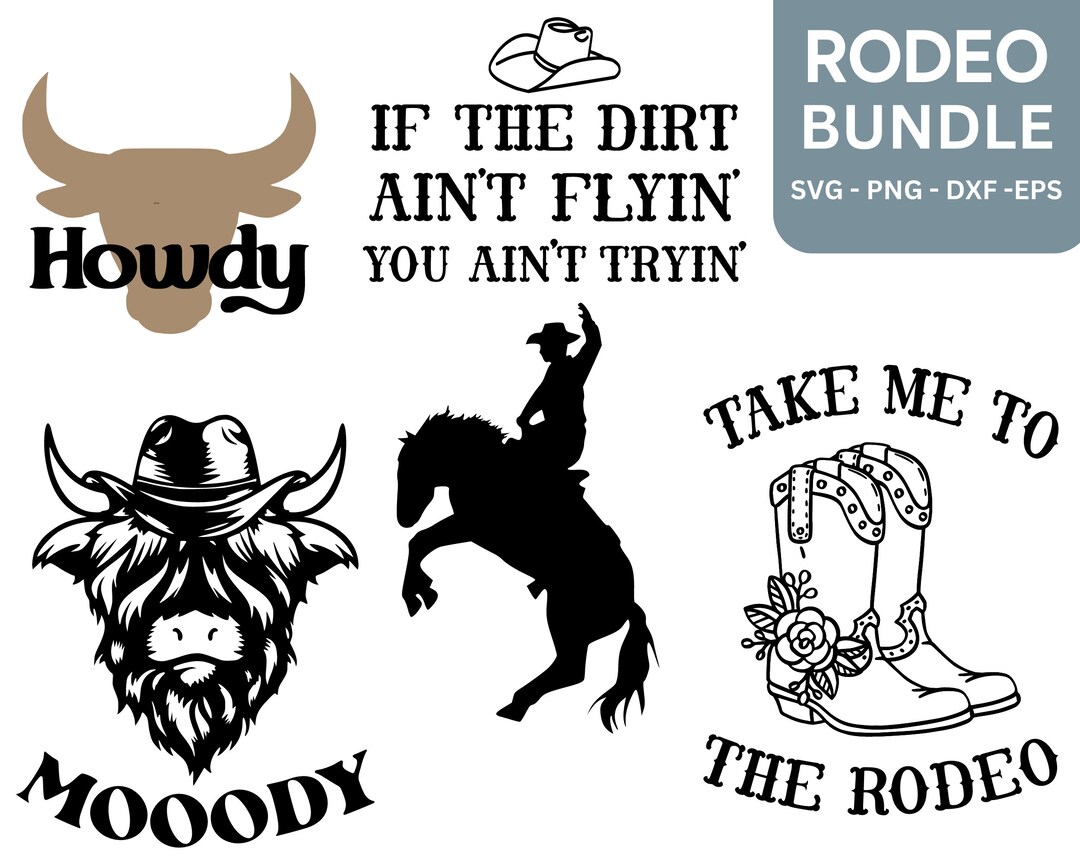Rodeo SVG, Vaca Rodeo Png, Y llaman a la cosa Rodeo Svg, Vaquero ...