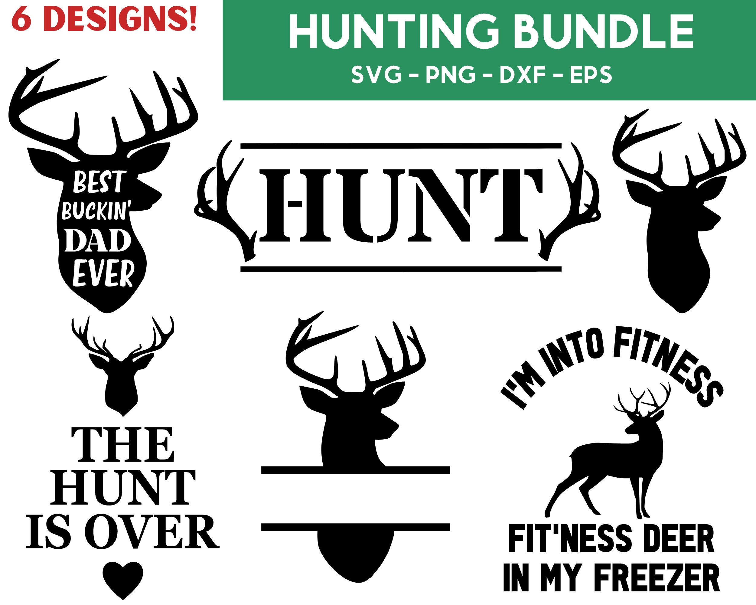Best Buckin Dad Ever Svg Hunting Svg Bundle Fathers Day Etsy