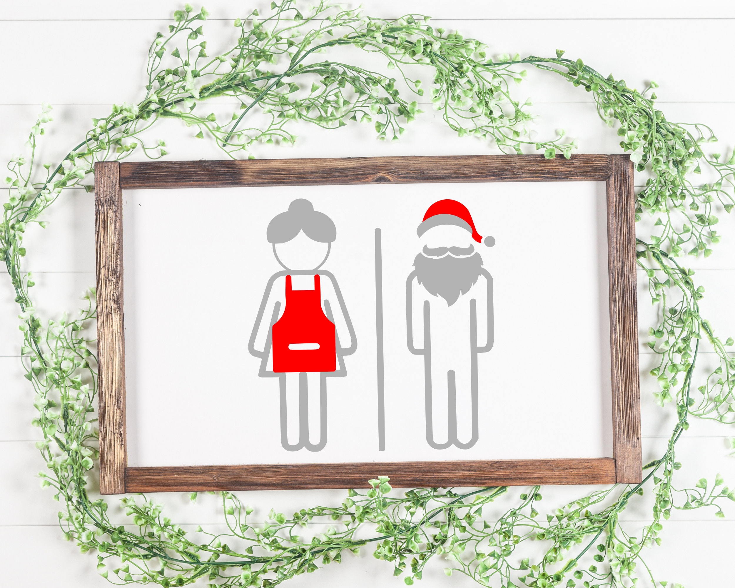 Christmas Bathroom Sign SVG PNG, Ya Filthy Animal Restroom Decor ...