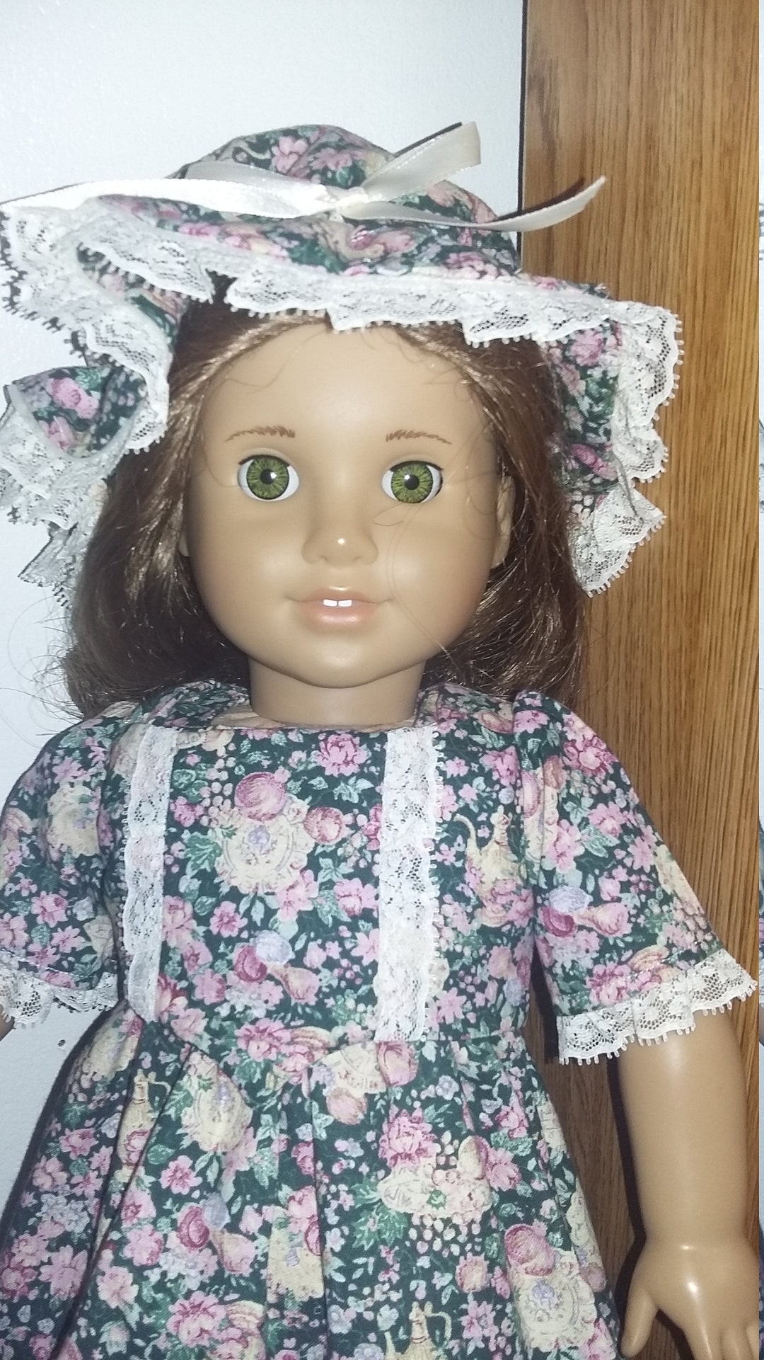 18" Doll Colonial Dress With Bonnet - Etsy