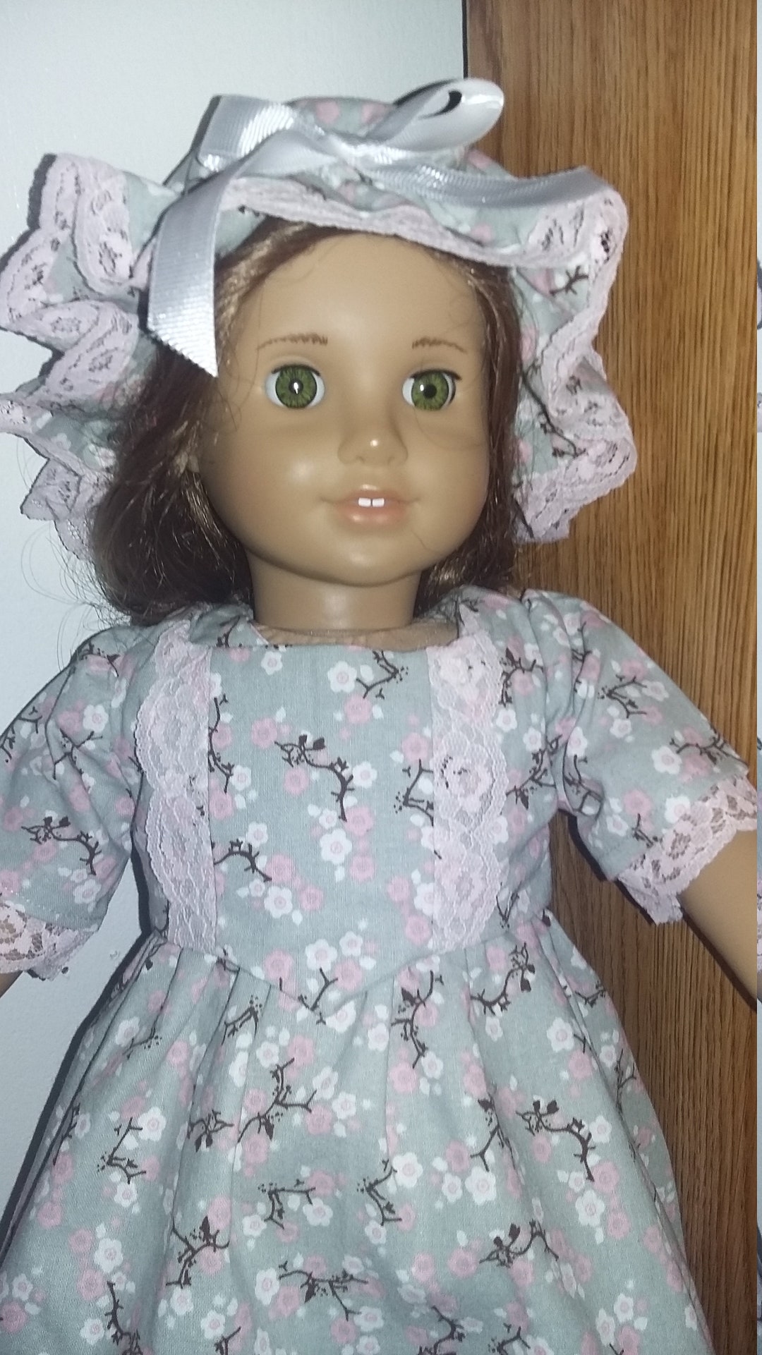 18" Doll Colonial Dress With Bonnet - Etsy