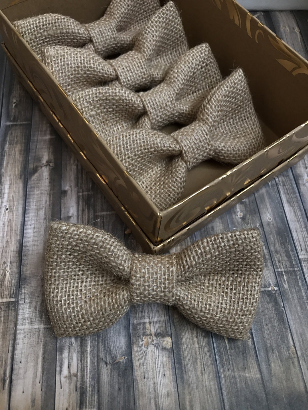 Burlap Bow Tie Perfect for Easter, Weddings, or Everyday Wear - Etsy